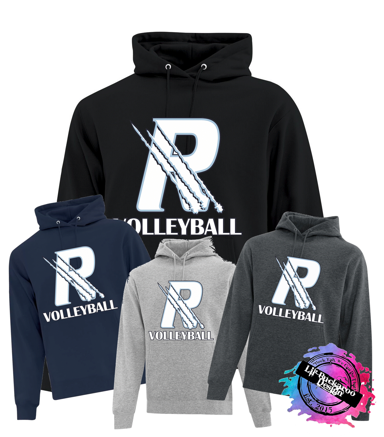 Raptors Volleyball – Hoodies – Lil' Buckaroo Design