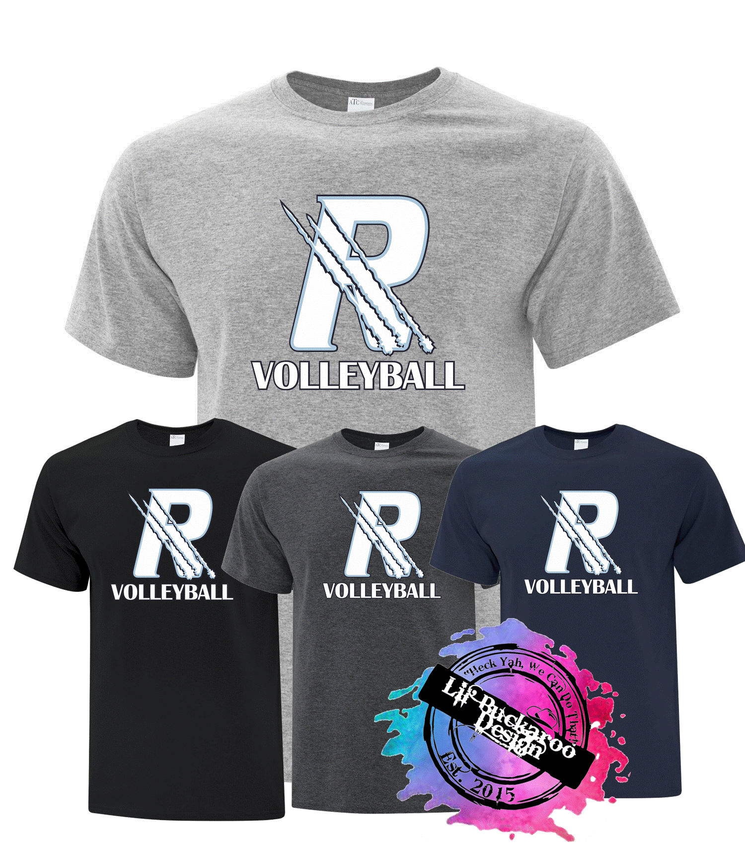 Raptors Volleyball – Tees – Lil' Buckaroo Design