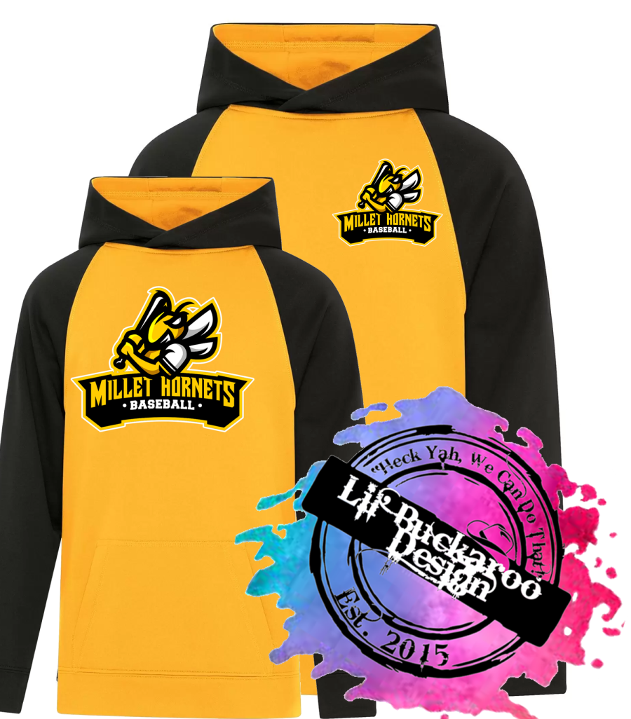 Millet Baseball – Poly Fleece – Gold with Black Sleeve – Lil' Buckaroo ...