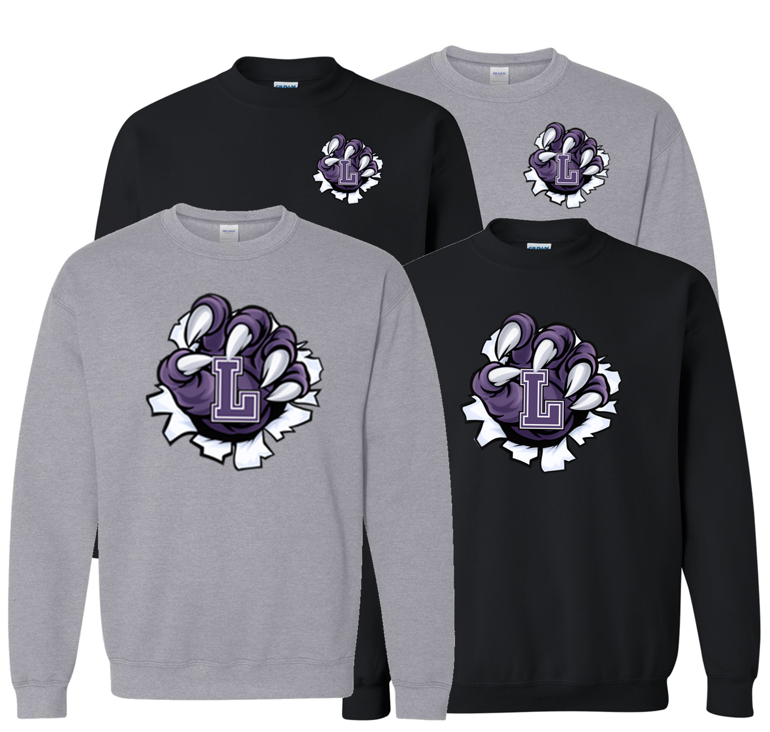 CREWNECKS – Leopards – UNISEX FIT – Lil' Buckaroo Design